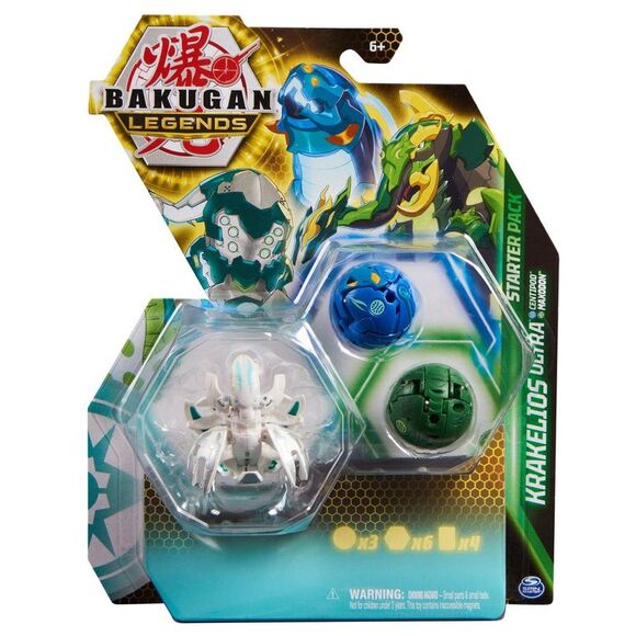 Bakugan | Toys | Bakugan Legends Starter 3pk Krakelious Ultra With ...